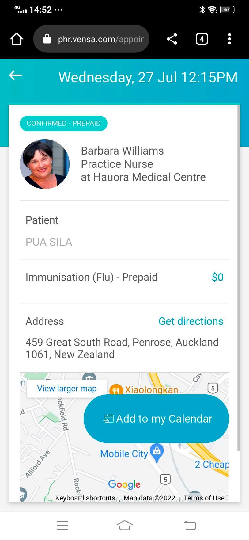 How do I book an appointment with my medical centre?